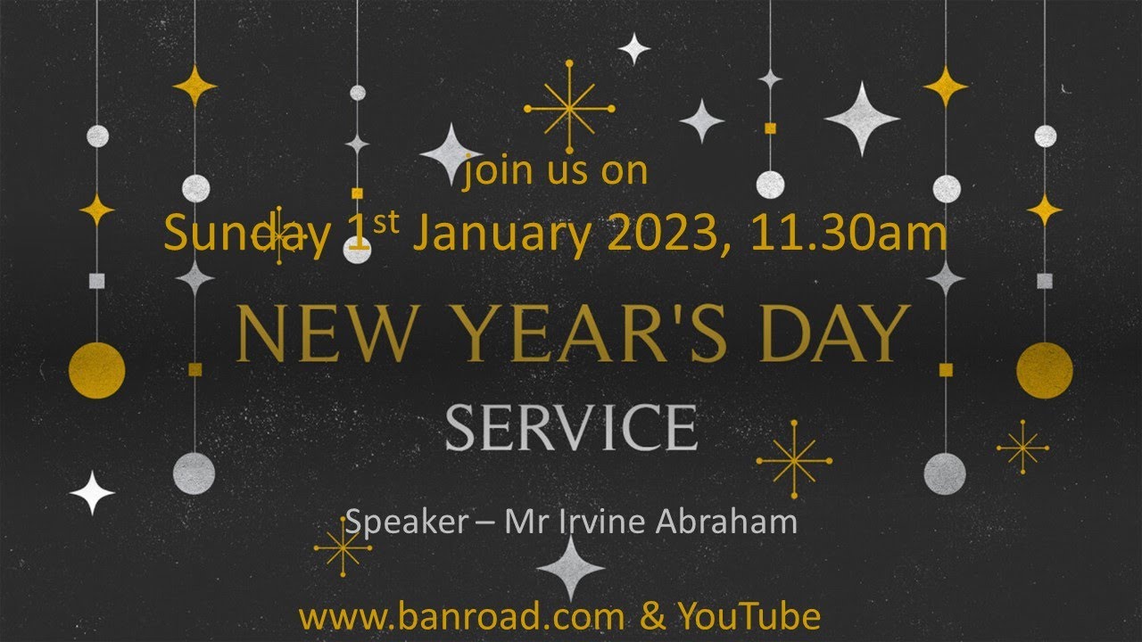 New Year's Day Service Sunday 1st January 2023 - YouTube