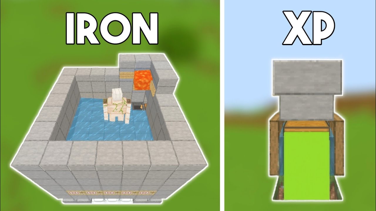 TOP 3 EASY Starter Farms for Beginners In Minecraft Bedrock 1.20 - YouTube