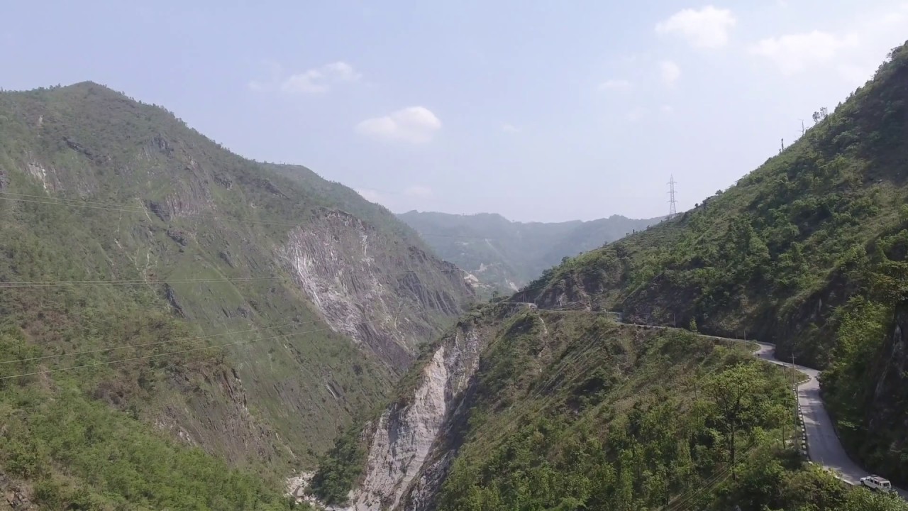 Aerial Shot Butwal Hills Nepal - YouTube