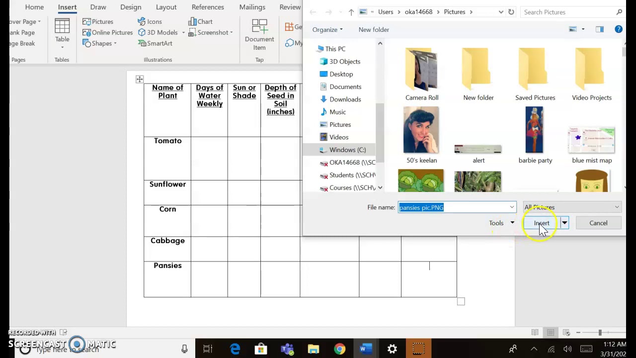 Insert Snip Into Table Word Doc YouTube Insert Snip Into Table Word Doc YouTube
