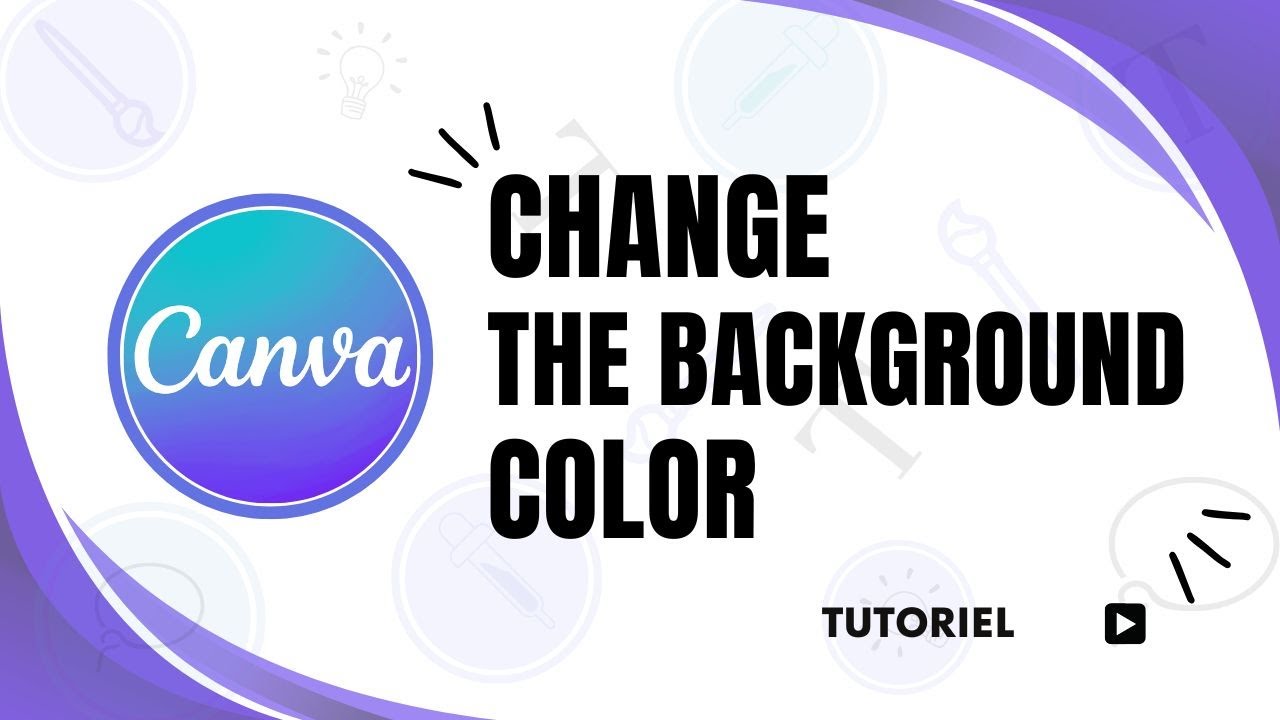 How to change the background color in Canva - YouTube