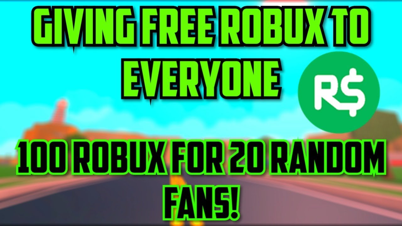 GIVING FREE ROBUX TO EVERYONE!! JOIN NOW - YouTube