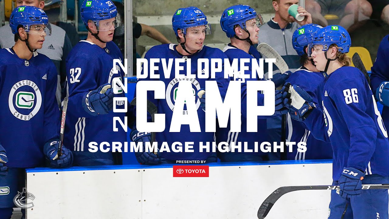 Scrimmage Highlights at Canucks Development Camp - YouTube