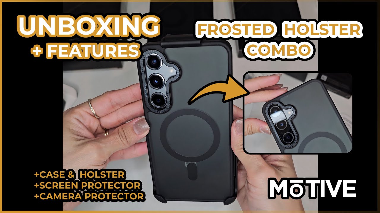 Motive Frost Case & Holster + Camera Protector + Tempered Glass ...