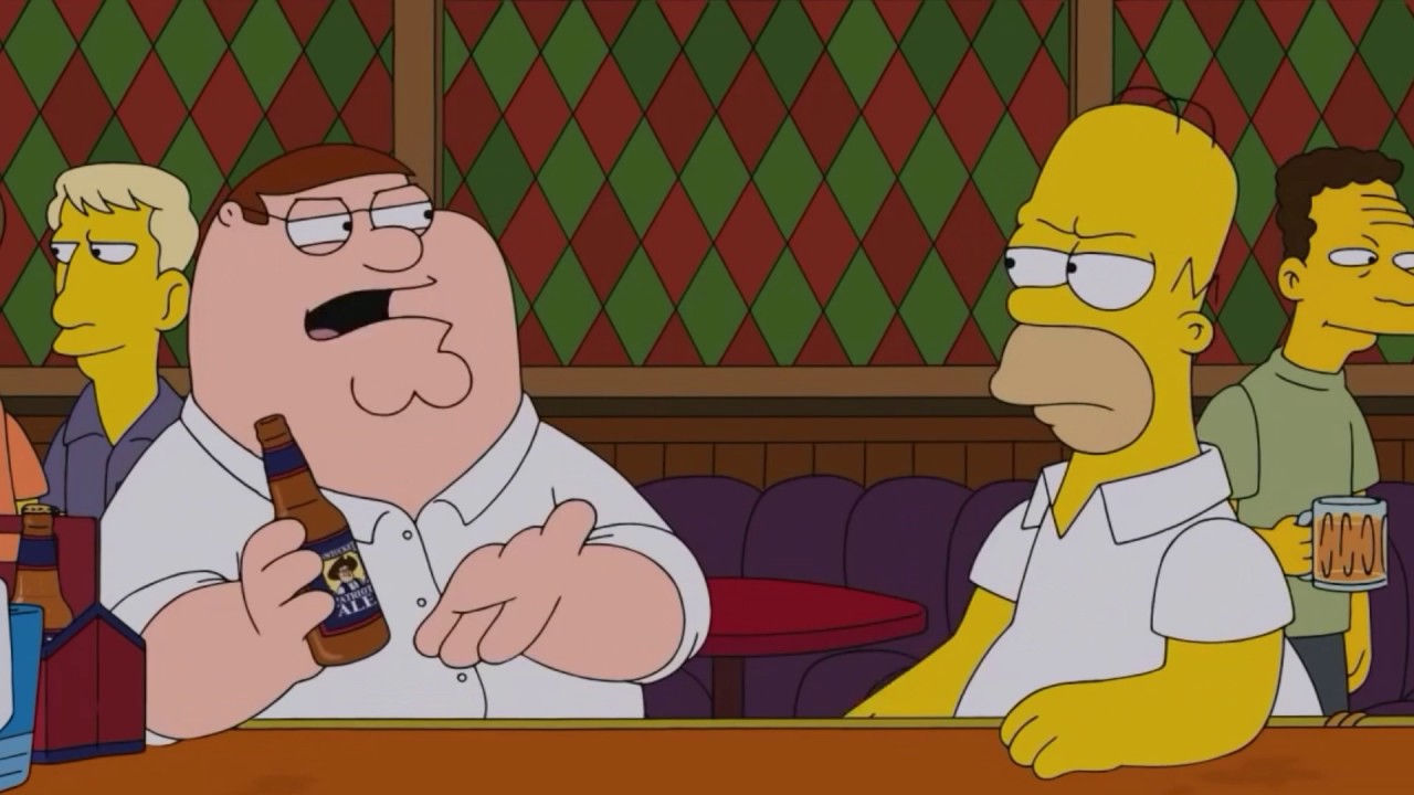 The Simpsons Guy (The griffins visit Springfield) - YouTube