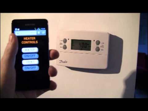 Raspberry Pi GPIO web control of home heating - YouTube