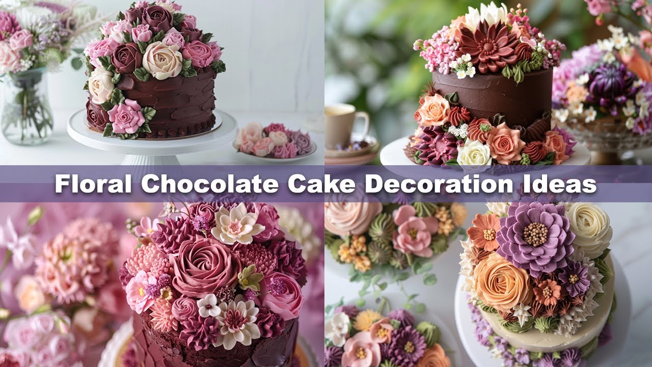 Cake decorating flowers | Floral Cake Decoration | Floral cake | cake ...
