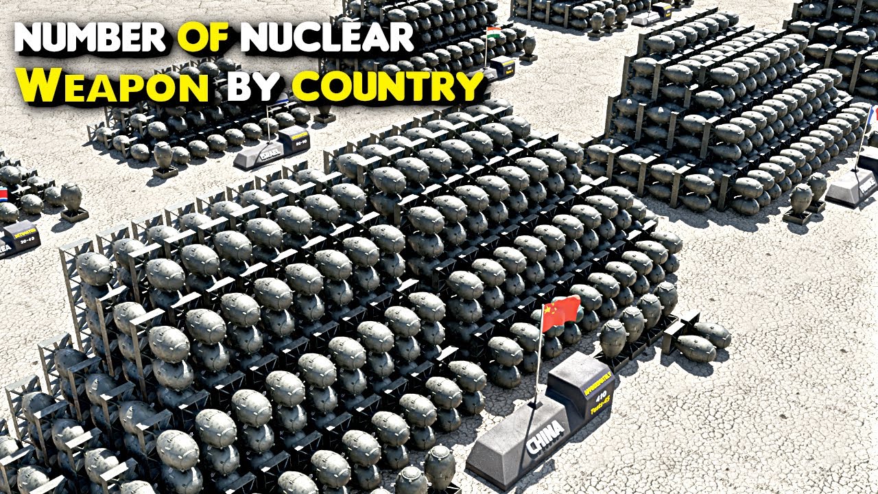 Number of Nuclear Weapons by Country 2023 - YouTube