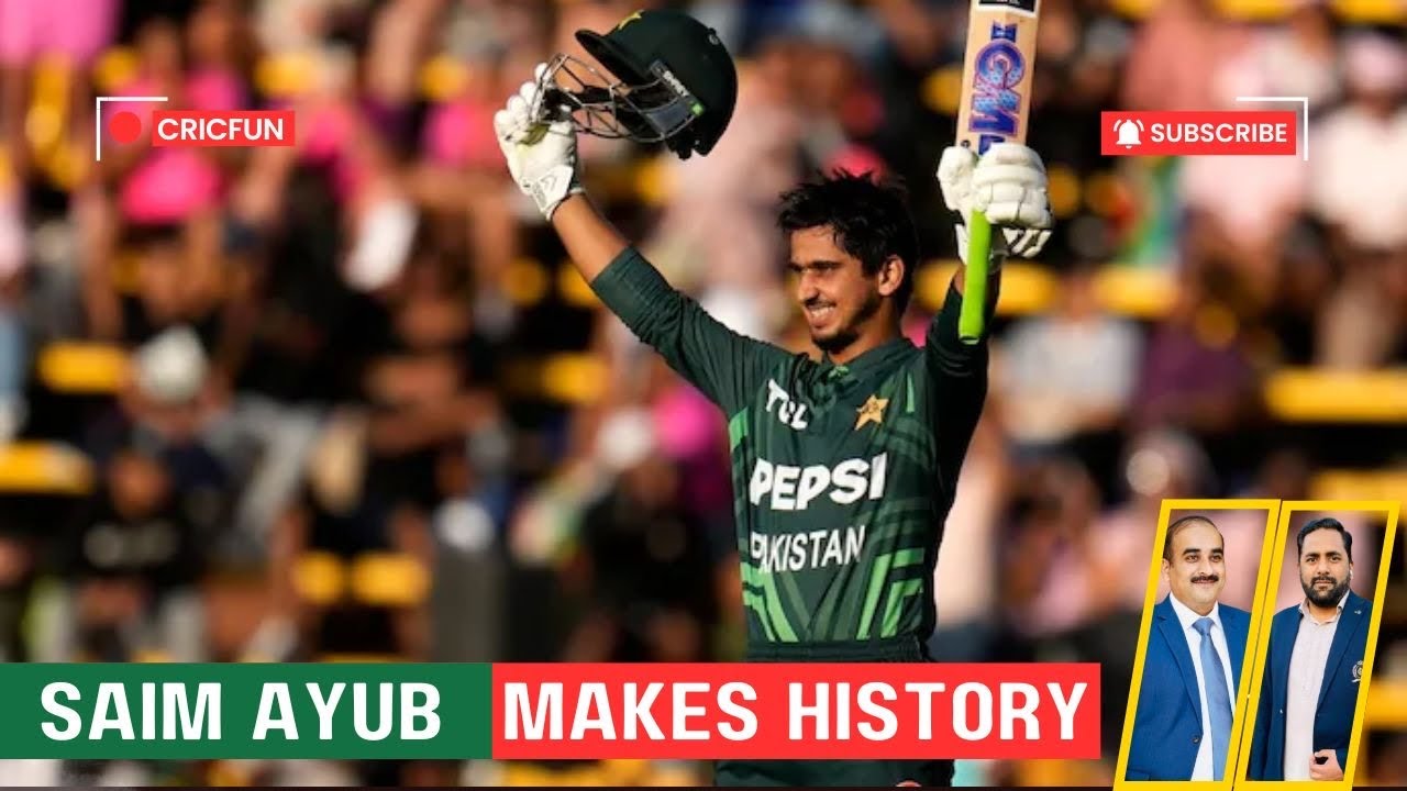 Saim Ayub Makes History | Remarkable Record | Fiaz Mahmood | Rizwan ...