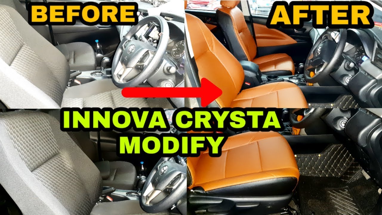 Innova crysta interior modification, 7d mats , bucket seatcover ...