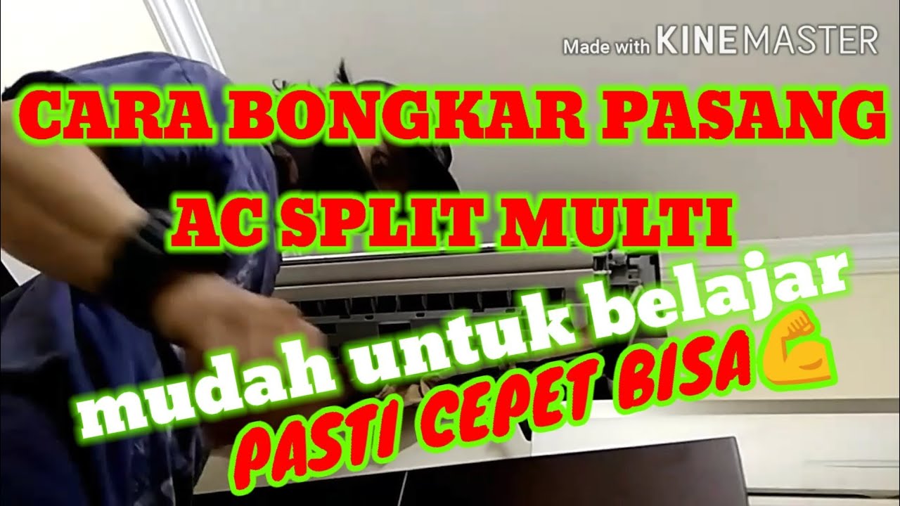 Cara bongkar pasang AC split 1,5pk DAIKIN - YouTube