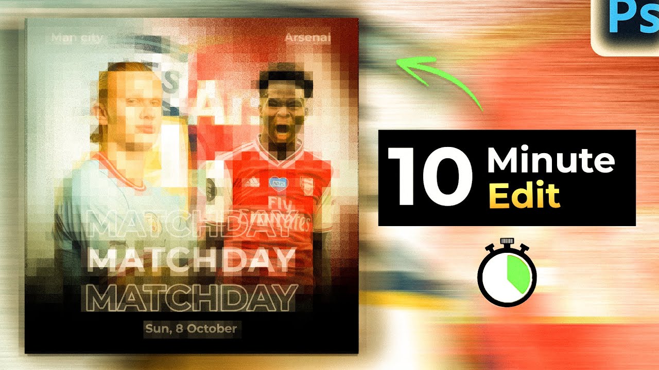 I created this matchday poster in 10 minutes - YouTube