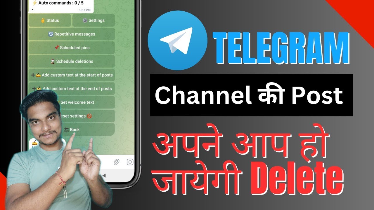 How to delete telegram channel post automatically | Telegram Channel ...