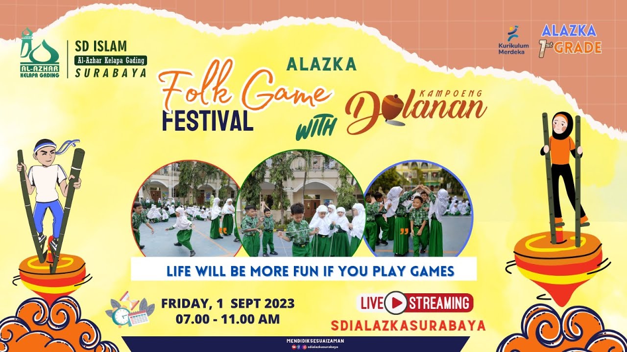 Alazka Folk Game Festival II Al-Azhar Kelapa Gading Surabaya - YouTube