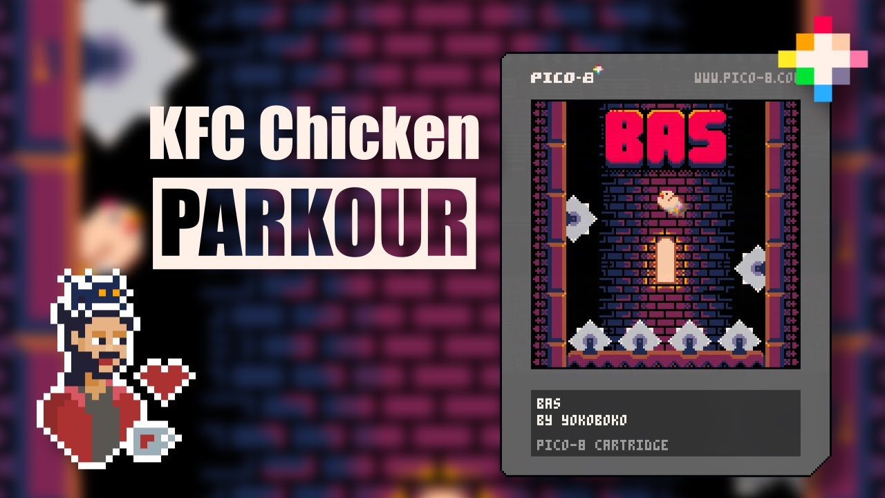 KFC Escape Simulator | BAS | PICO-8 Gameplay - YouTube