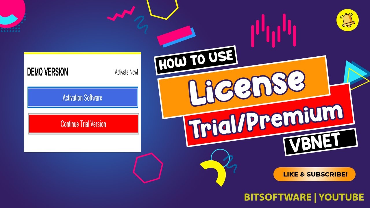How to create License in vb.NET (TRIAL/VERSION) - YouTube