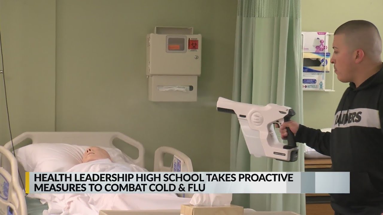 Local high school takes proactive measures to combat cold and flu - YouTube