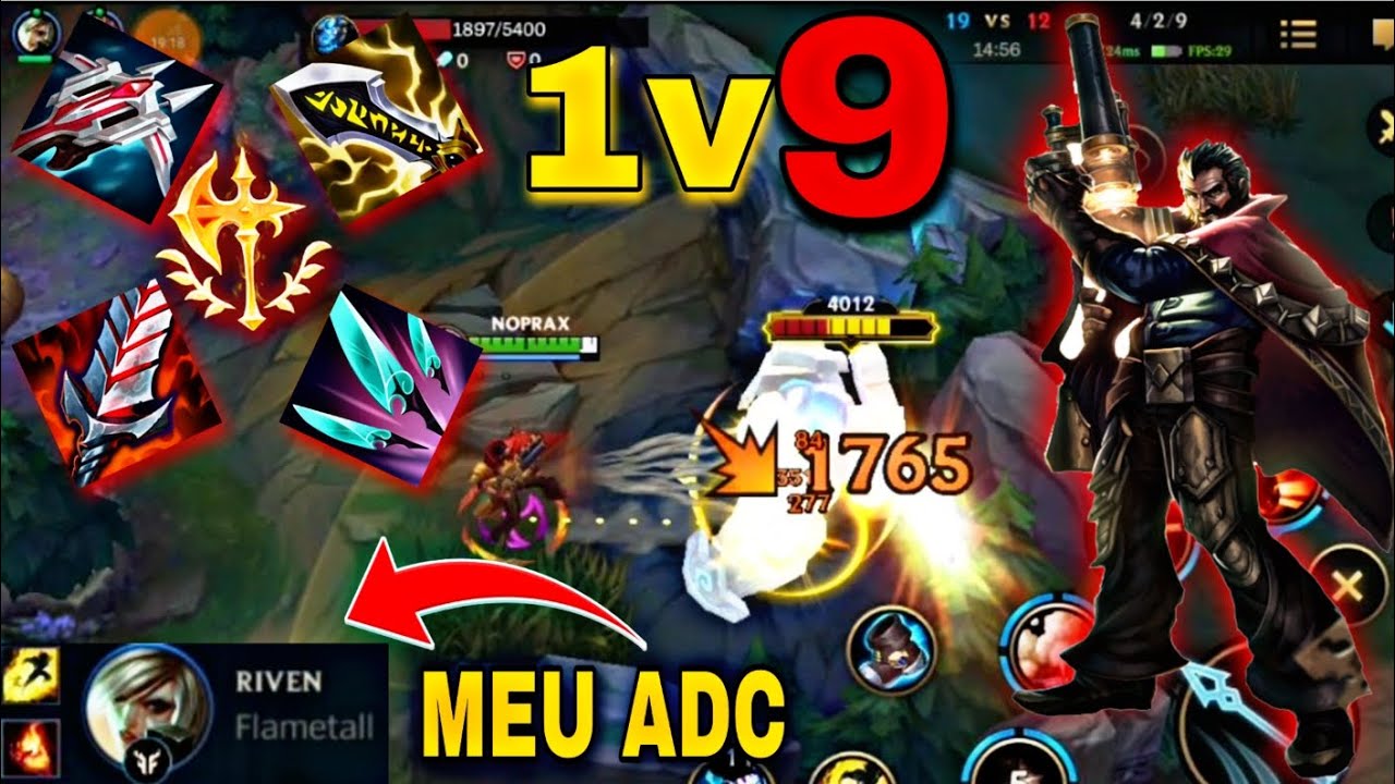GRAVES FULL CRÍTICO JG FAZENDO 1V9 | Wild Rift | - YouTube