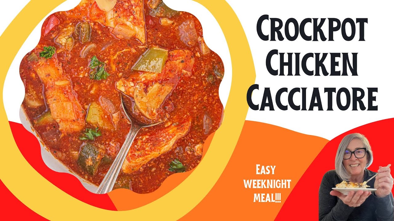 Crockpot Chicken Cacciatore With Jar Sauce