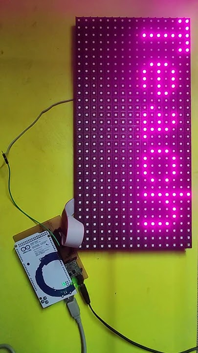 P10 RGB Matrix panel arduino Scrolling Text | Matrix panel library | Arduino Mega - YouTube