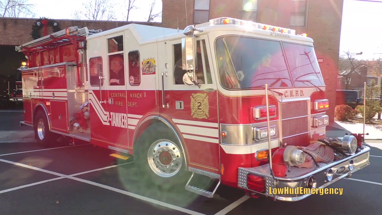 Central Nyack FD 2-Tanker Responding - YouTube