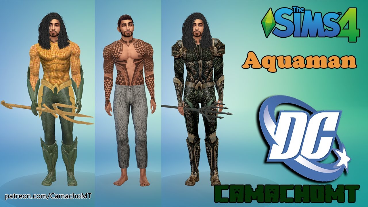 Aquaman | Aquaman DC | Sims 4 | Descarga + CC - YouTube