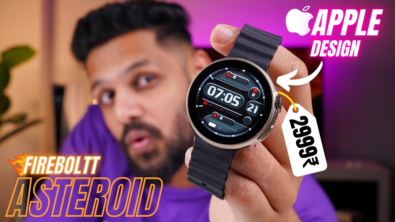 Fireboltt Asteroid Smartwatch⚡️”APPLE DESIGN” in Circle Dial AMOLED ...