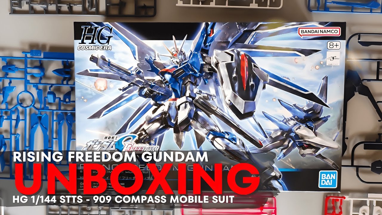 Freedom Rises! HG Rising Freedom Gundam- UNBOXING - YouTube