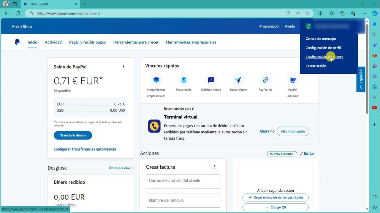 COMO ACTIVAR TRANSFERENCIAS AUTOMATICAS EN PAYPAL - YouTube
