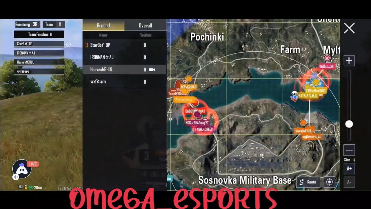 10 SQUADS FIGTHING ON BRIDGE BLOCK । OMEGA ESPORTS BGMI CUSTOMS LIVE ...