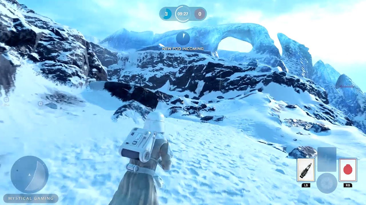 Star Wars Battlefront - Drop Zone - Ice Caves (Hoth) (XBOX ONE) - YouTube