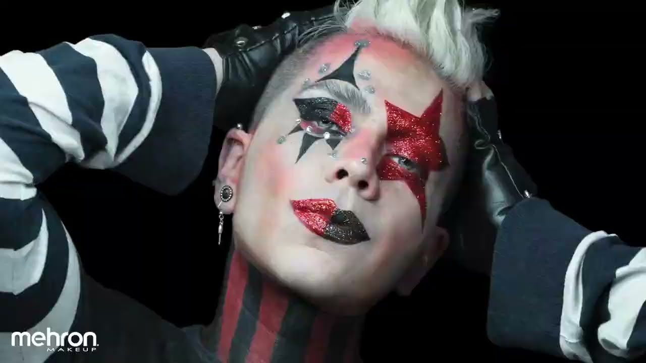 Glam Clown Halloween Makeup Tutorial with Mehron products x @ry_fx ...