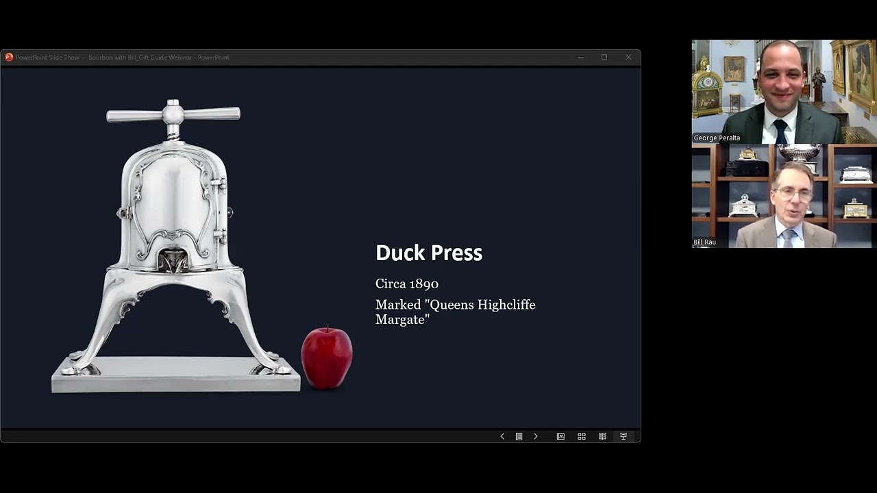 Victorian Silverplated Duck Press | M.S. Rau - YouTube