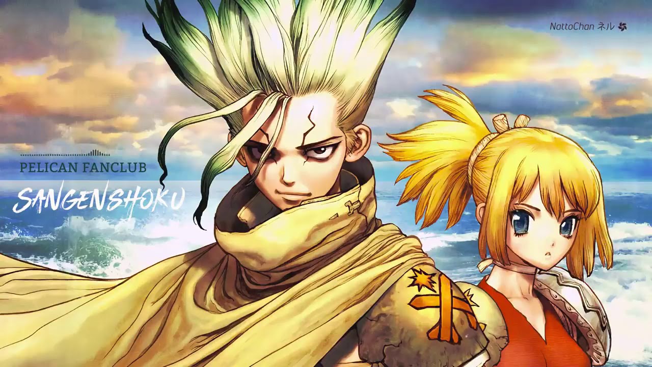 Dr Stone OP 2 FULL -「Sangenshoku」by PELICAN FANCLUB - YouTube