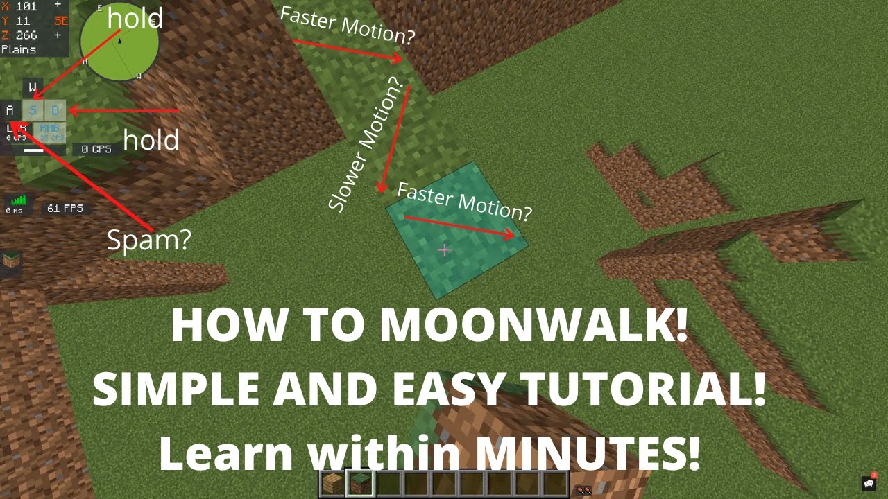 HOW TO MOONWALK BRIDGE IN JUST A FEW MINUTES, EASY AND QUICK TUTORIAL ...