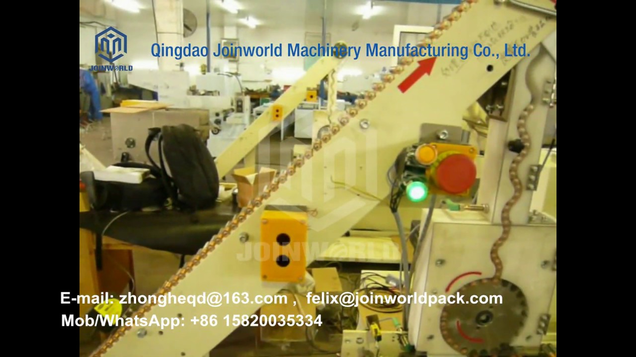 Battery automatic feed Heat Shrink Wrapping machine - YouTube