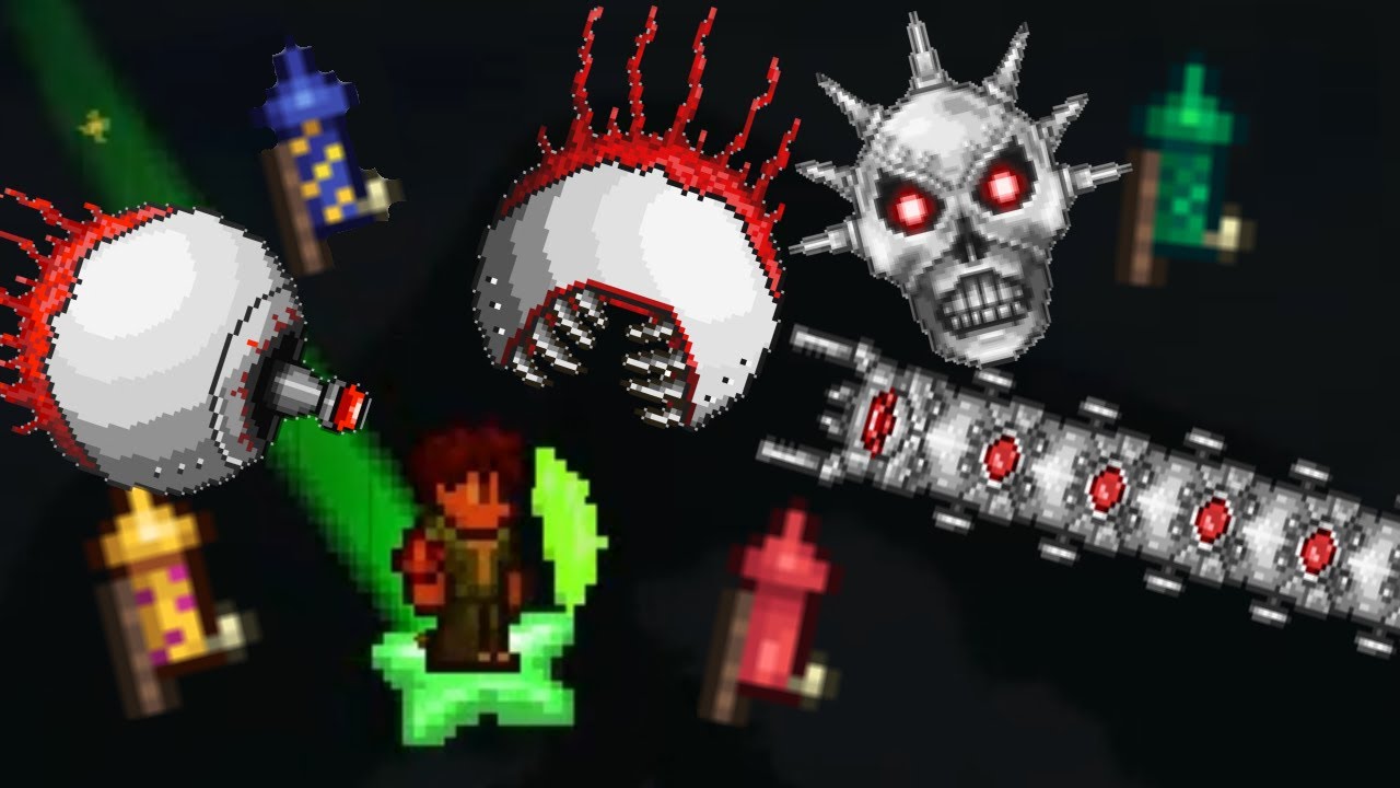 Can I Beat Terraria Bosses Fireworks Only? (4th of July Special) - YouTube