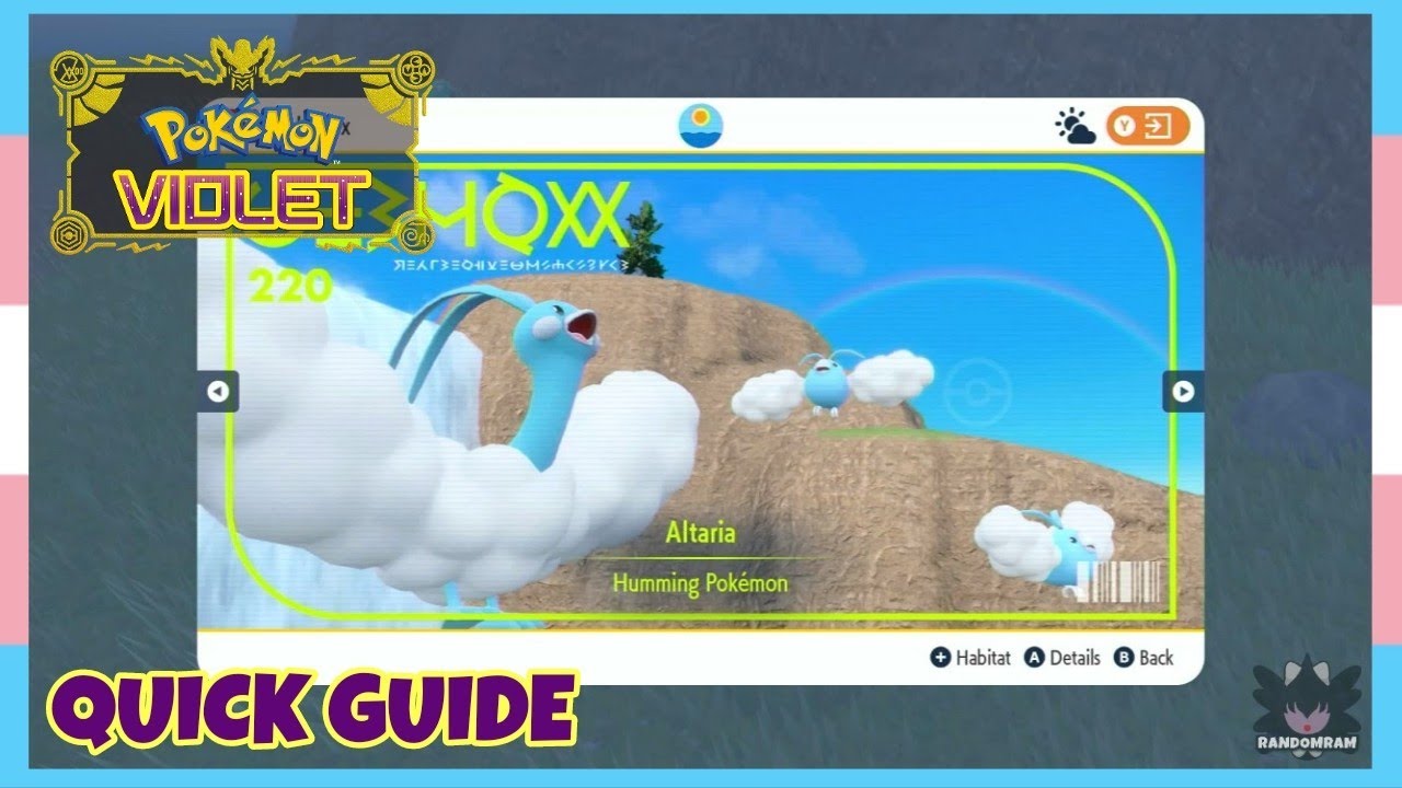 Where To Catch Altaria In Pokemon Scarlet & Violet | Location Quick ...