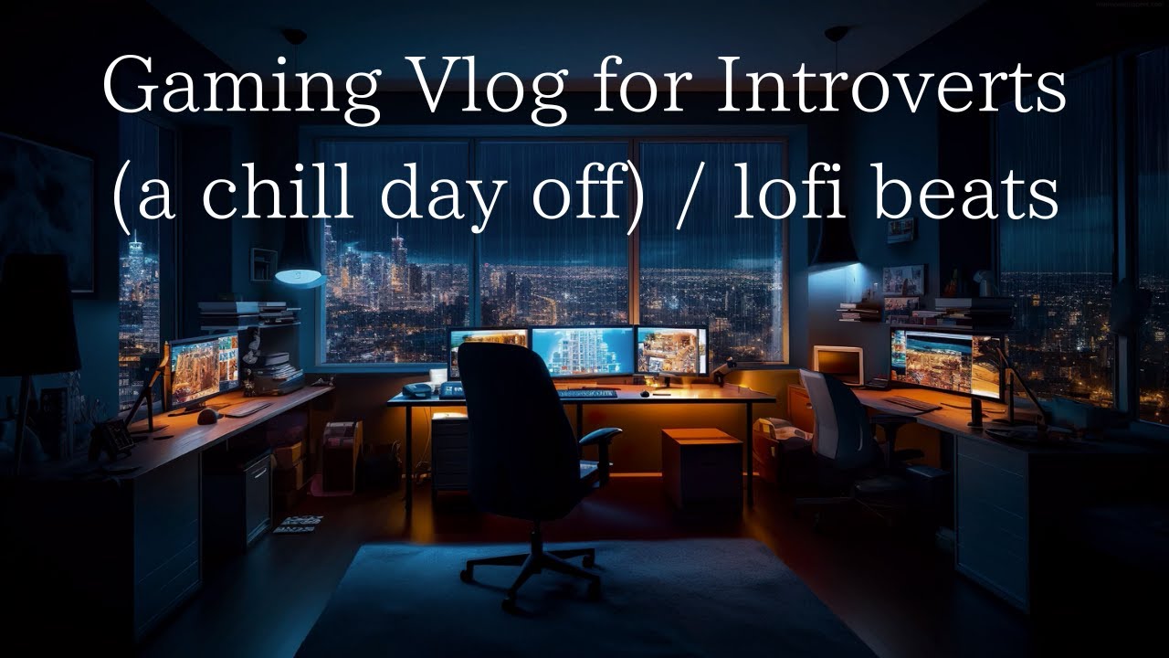Gaming Vlog for Introverts (a chill day off) / lofi beats - YouTube