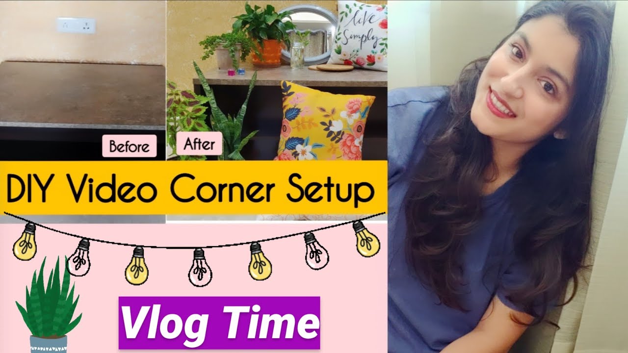 Video Shoot Corner Setup at home Vlog | Photo Corner Setup | CHITRANSHI ...