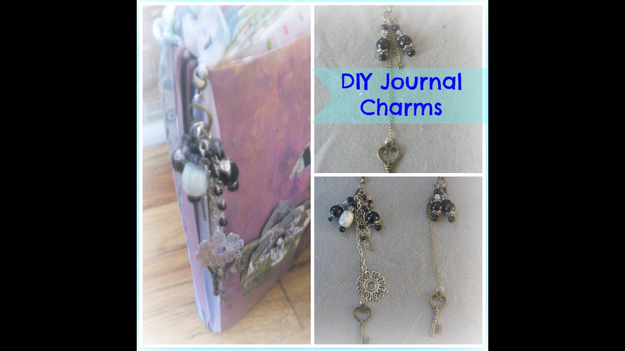 How to make charms for journals /How to Make Beaded Dangles /Tutorial ...