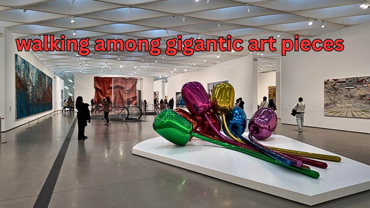 Walking among gigantic Art pieces! - YouTube