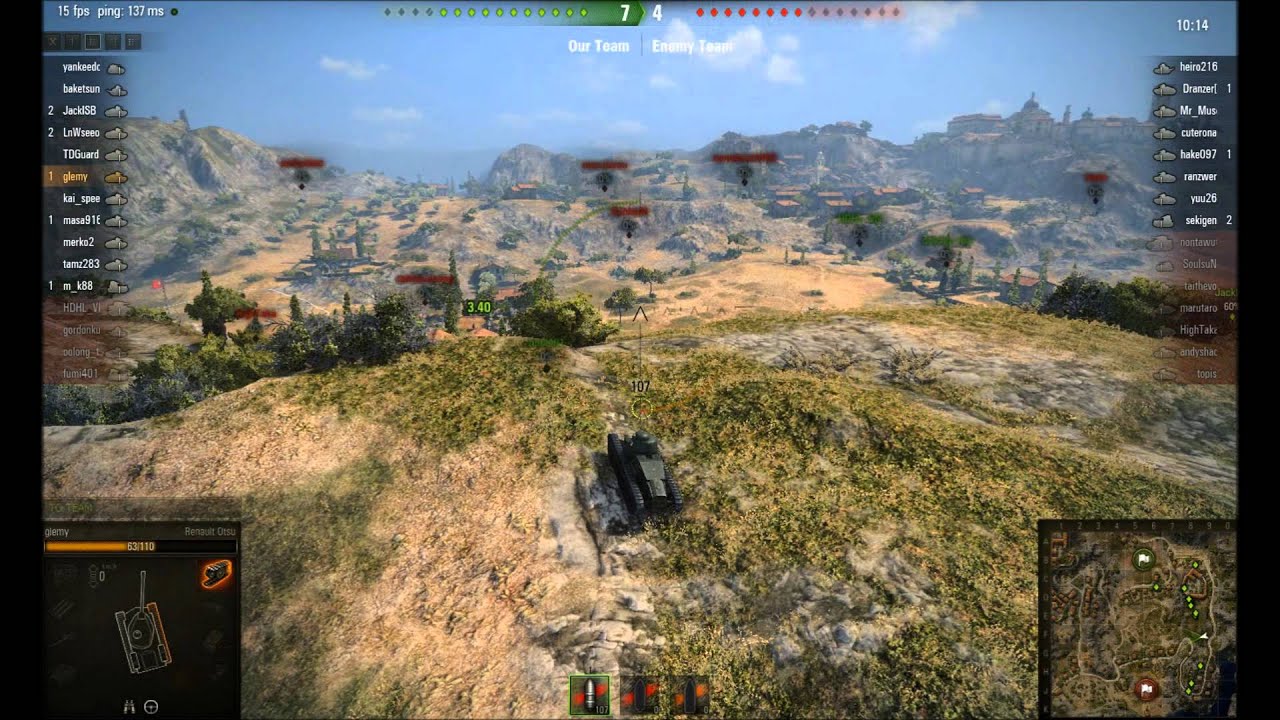 World of Tanks Renault otsu(ルノー乙型戦車) - YouTube
