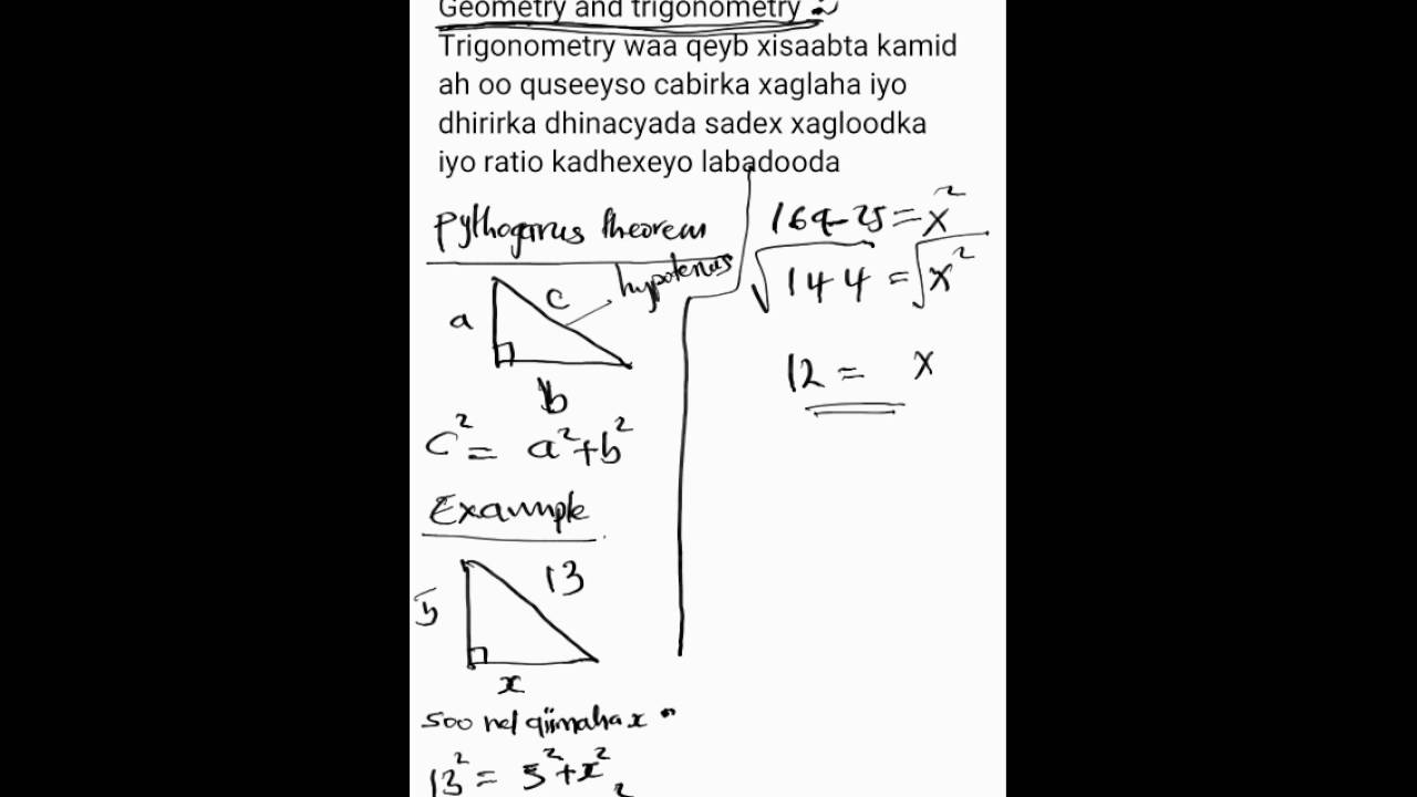 Xisaab geometry 1 - YouTube