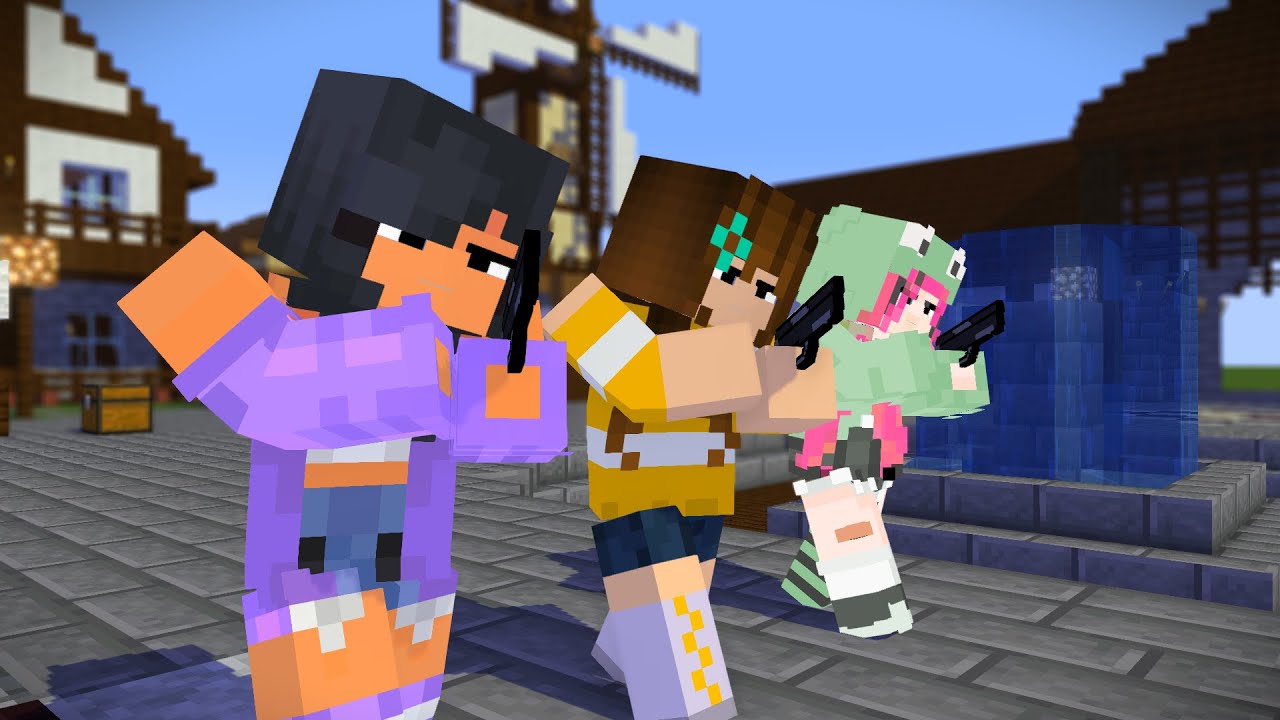 MONSTER SCHOOL : FIRST MEET MAD GIRLS APHMAU, MACNCHEESEP1Z, TURTLE ...