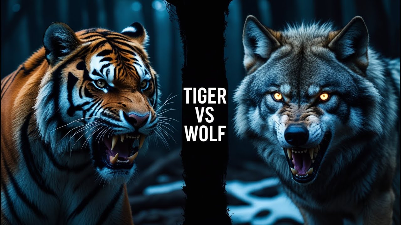 Tiger vs Wolf – Power vs Pack | Who Would Win the Ultimate Showdown? 🐅🐺 ...