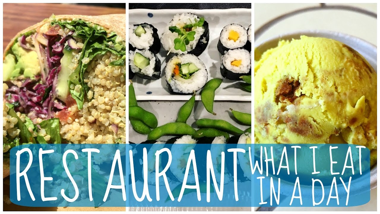 How I Eat Healthy Low Fat VEGAN At Restaurants ALL DAY - YouTube