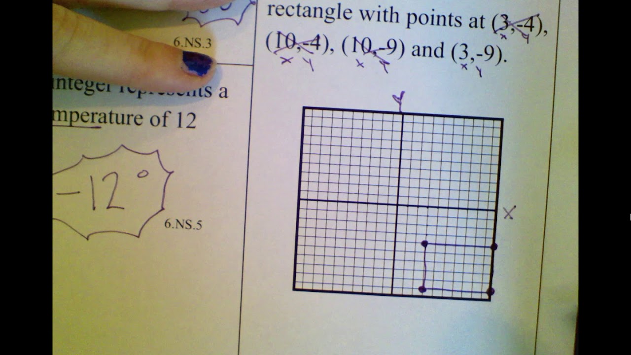 Warm Up #73 and Moby Max Quadrants on Coordinate Planes Pt 2 - YouTube
