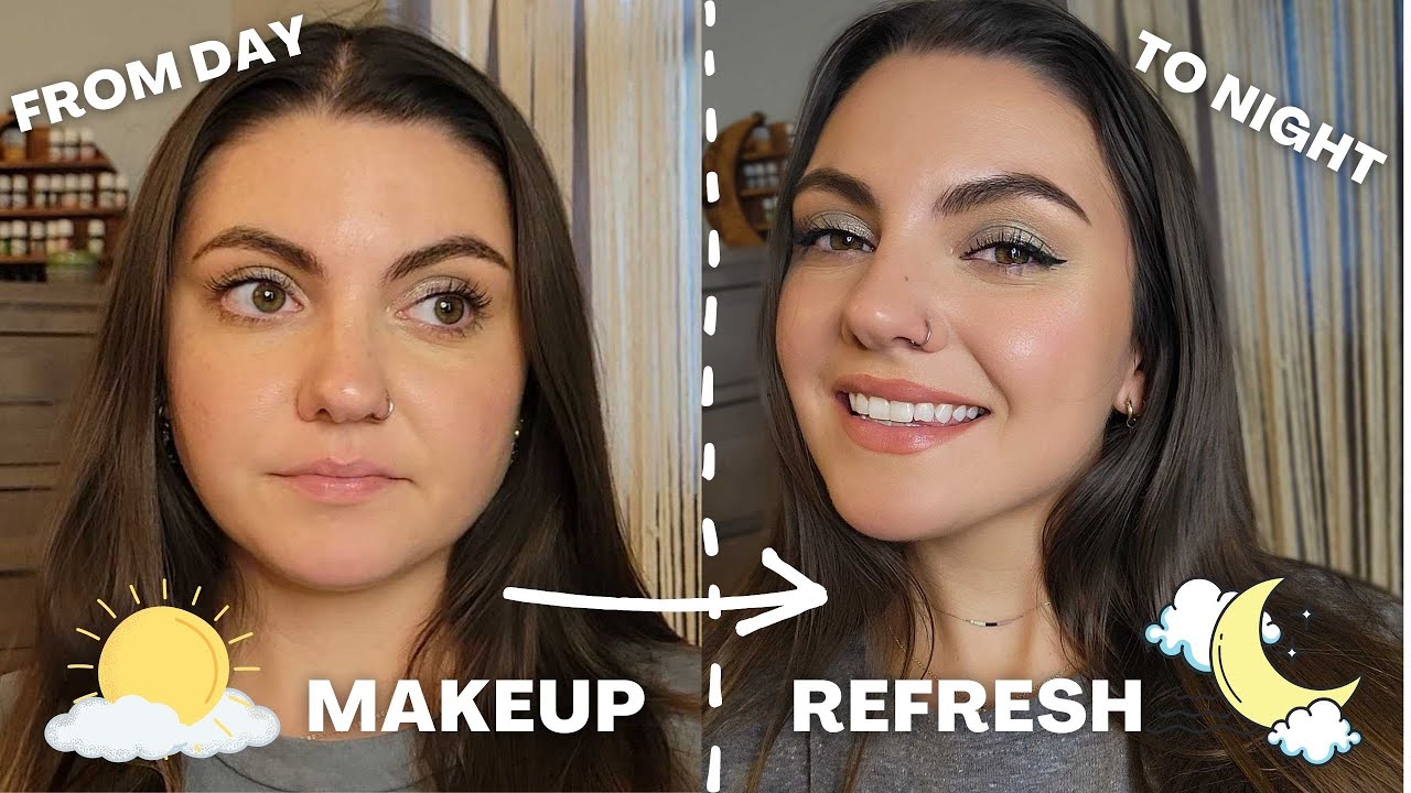 DAY TO NIGHT MAKEUP REFRESH! How to touch up & renew your expired, 8-hour wear makeup (SO EASY ...