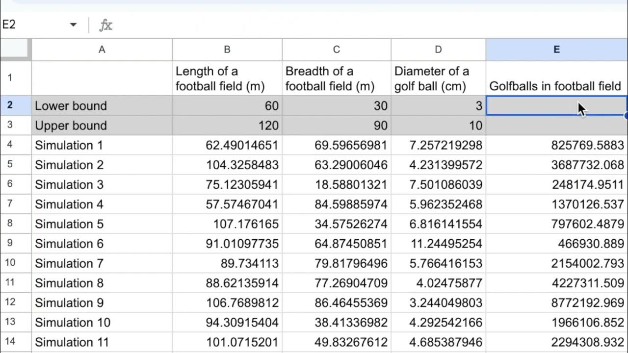 Monte Carlo simulation in Google Sheets - YouTube